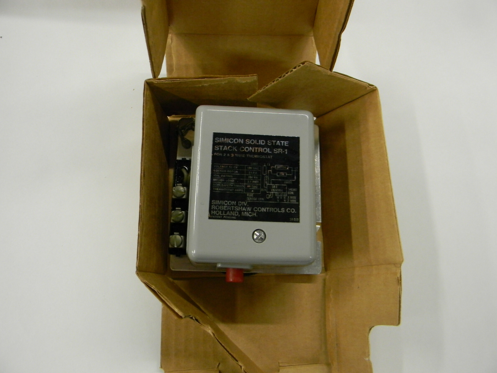 New Simicon Solid State Stack Control SR-1 for 2 and 3 Wire Thermostat ...