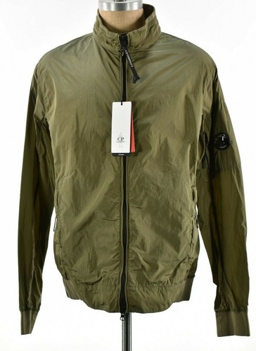 C.P. (CP) Company NWT Chrome Windbreaker Bomber Jacket Size L in Olive ...