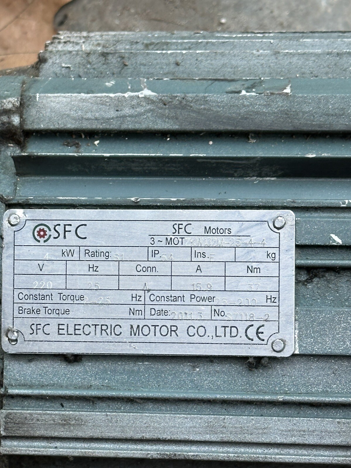 SFC 4kW 3PH Electric Motor Base Mounted | eBay