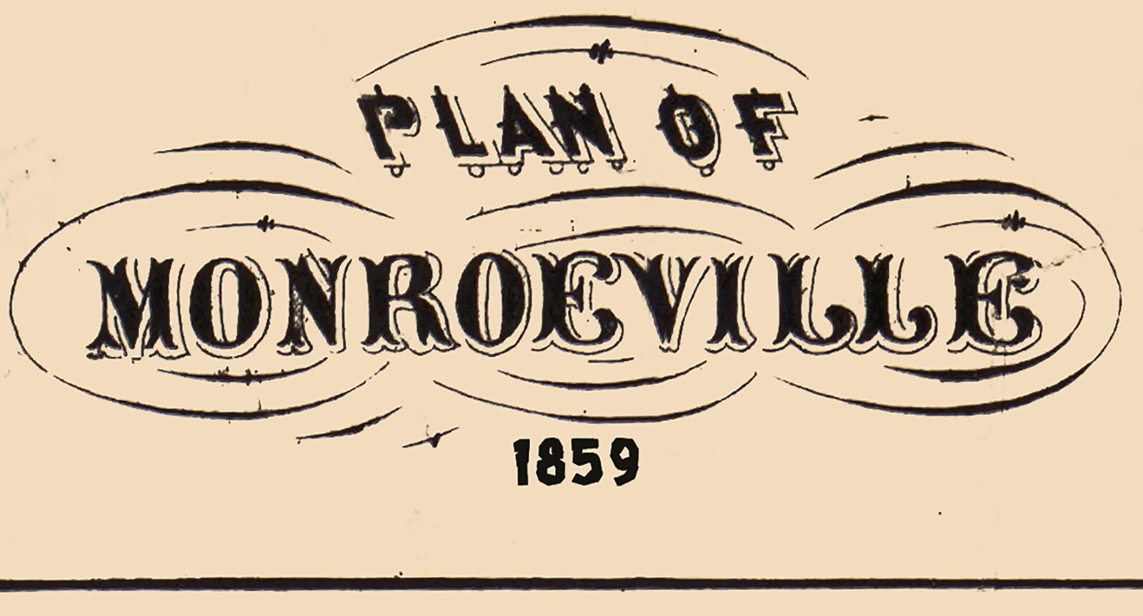 1859 Town Map of Monroeville Huron County Ohio | eBay
