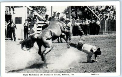 MOLALLA BUCKAROO RODEO, OR ~ WALT McKITRICK off Hundred Grand 1944 ...
