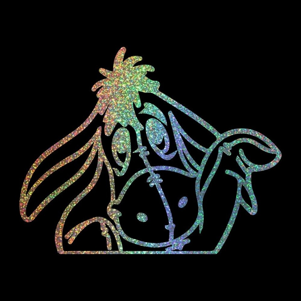 6.5" EEYORE WAVE Vinyl Decal Sticker Car Window Laptop Winnie The Pooh ...
