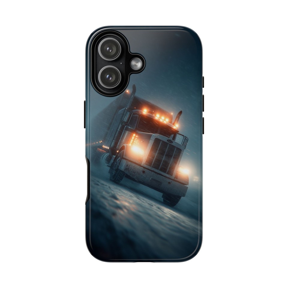For iPhone/Galaxy/Pixel | Phone Ink Case - Truck Blizzard Snow Night | eBay