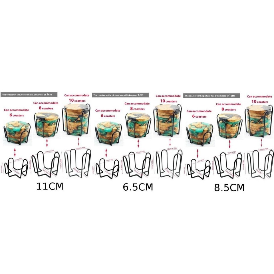 For Cork For Drinkware Metal Coaster Holder Desk Organizer Versatile ...