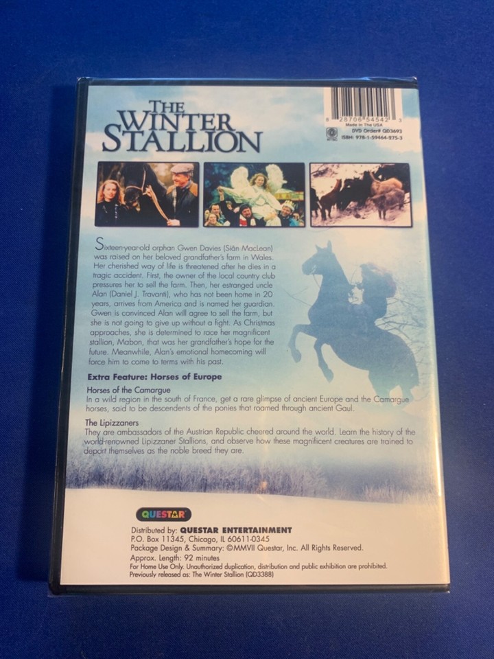 The Winter Stallion (DVD) w/Daniel J Travanti…….....BRAND NEW & SEALED ...