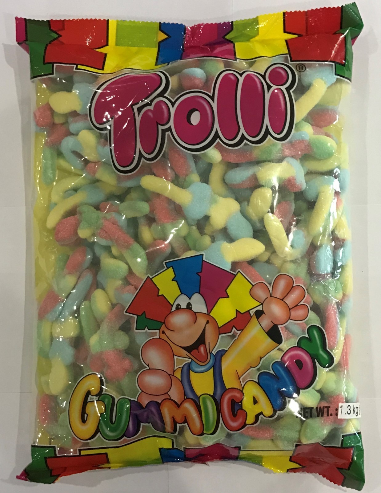 907695 1.3kg BULK BAG OF GUMMI CANDY - TROLLI SOUR LIZARDS! - GREAT ...