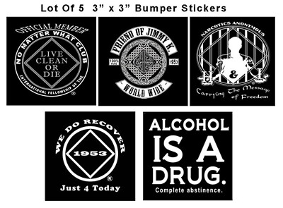 Narcotics Anonymous Lot Of 5 - NA Bumper Stickers Sticker / Decal NEW ...