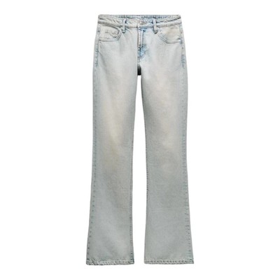 Zara WOMEN Jeans New With Tags TRF MID-RISE Bootcut Jeans Size 4 | eBay