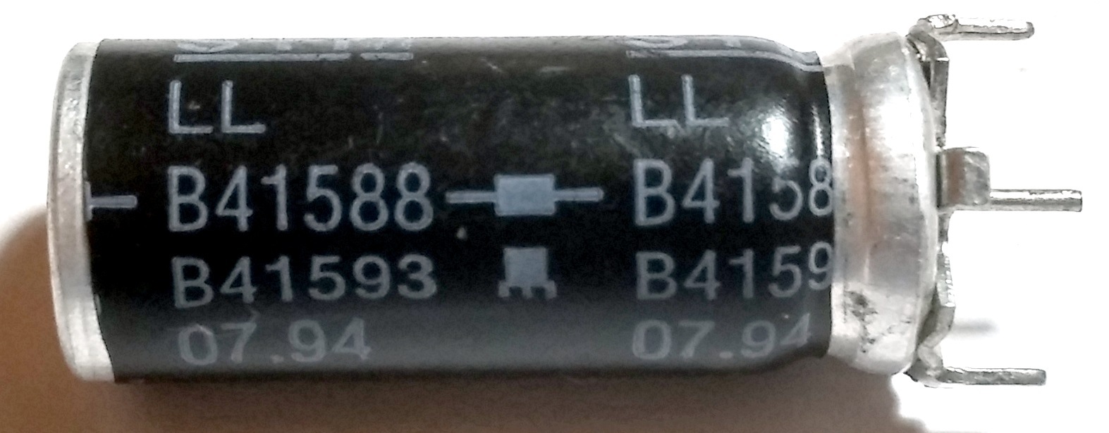 63V 100µF Siemens Electrolytic Armored Capacitor B41593 Audio Amp S+M ...