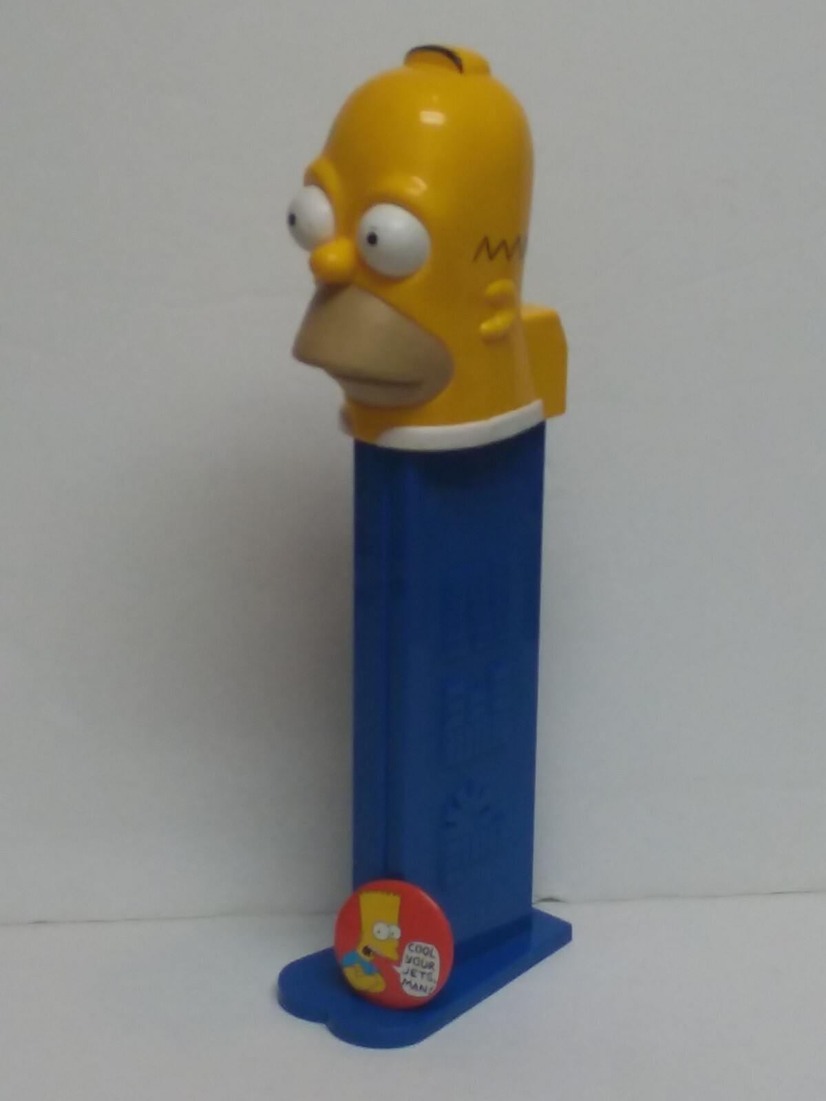 Vtg. Homer Simpson Giant Pez Candy Dispenser 2002 12" & Bart Simpson ...