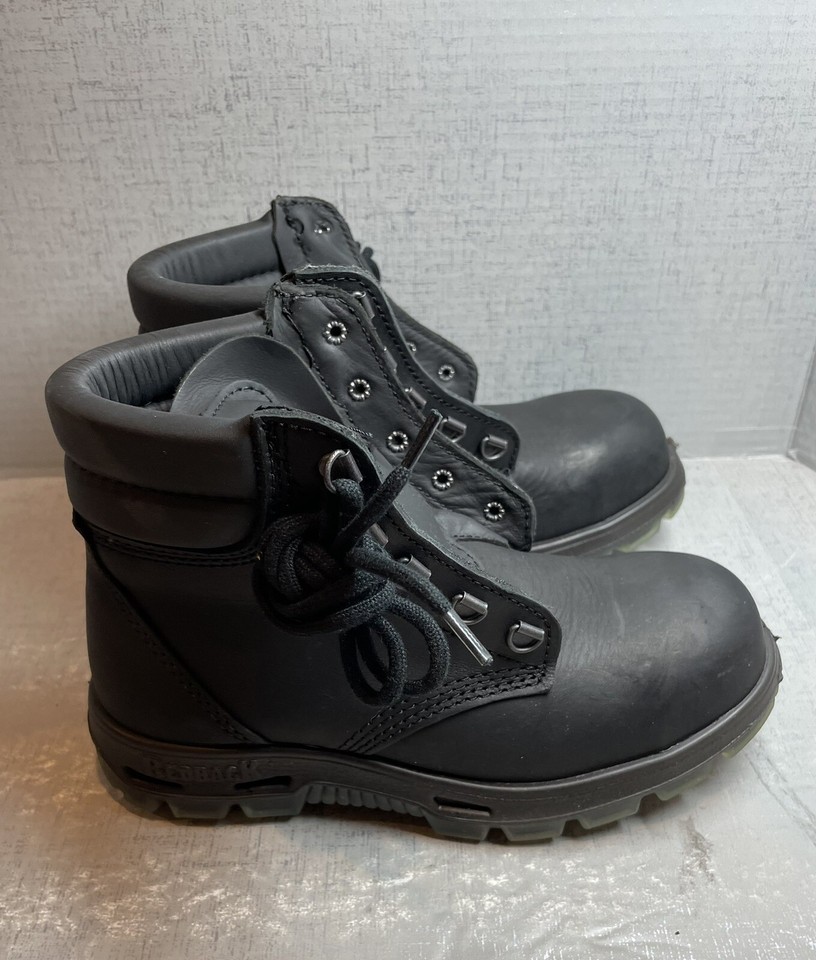 Redback Alpine Steel Toe Lace Up Black Work Boot Australian Made US ...
