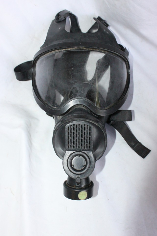 Belgian Military Issued BEM Mask Protection Gas Mask 40 MM Filters NBC ...