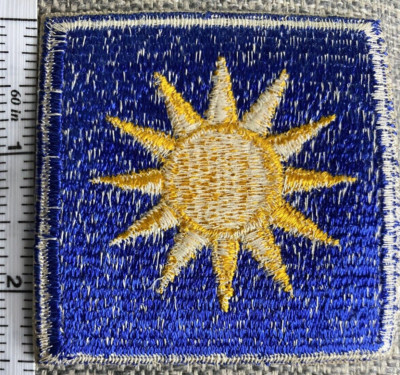 WWII US Army 40th (Sunshine) Division Shoulder Patch OD-Cut Edge ...
