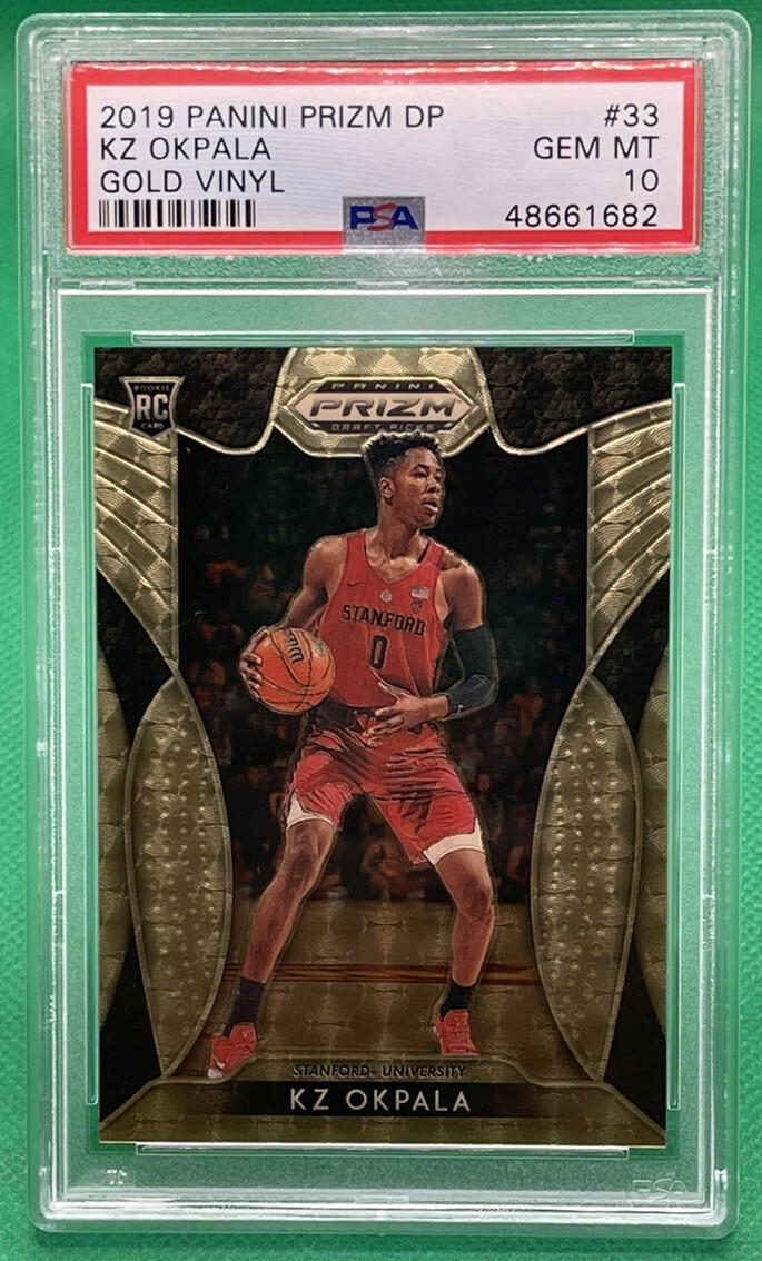 2019 Panini Prizm DP KZ Okpala RC Rookie GOLD VINYL /5 🏦 PSA 10 🏦 Heat ...