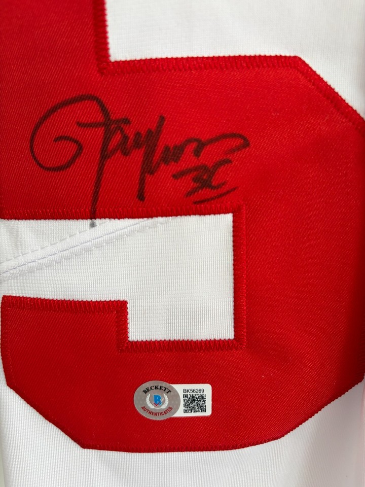 Calvin Johnson Signed Custom Jersey Autograph COA XL | eBay UK