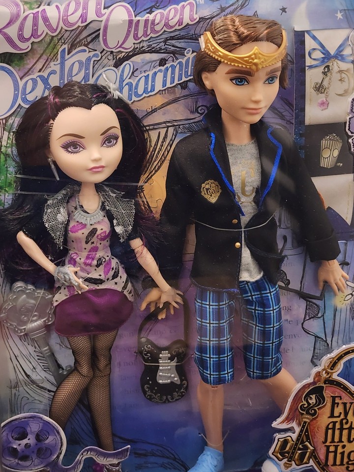 Ever After High Date Night Raven Queen and Dexter Charming Doll Set ...