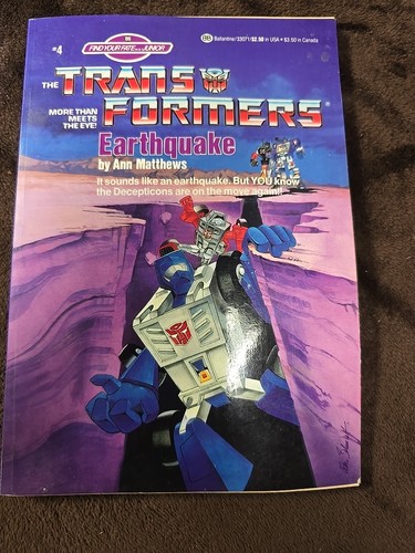 The Transformers-Earthquake #4 Find Your Fate, Paperback, By Ann ...