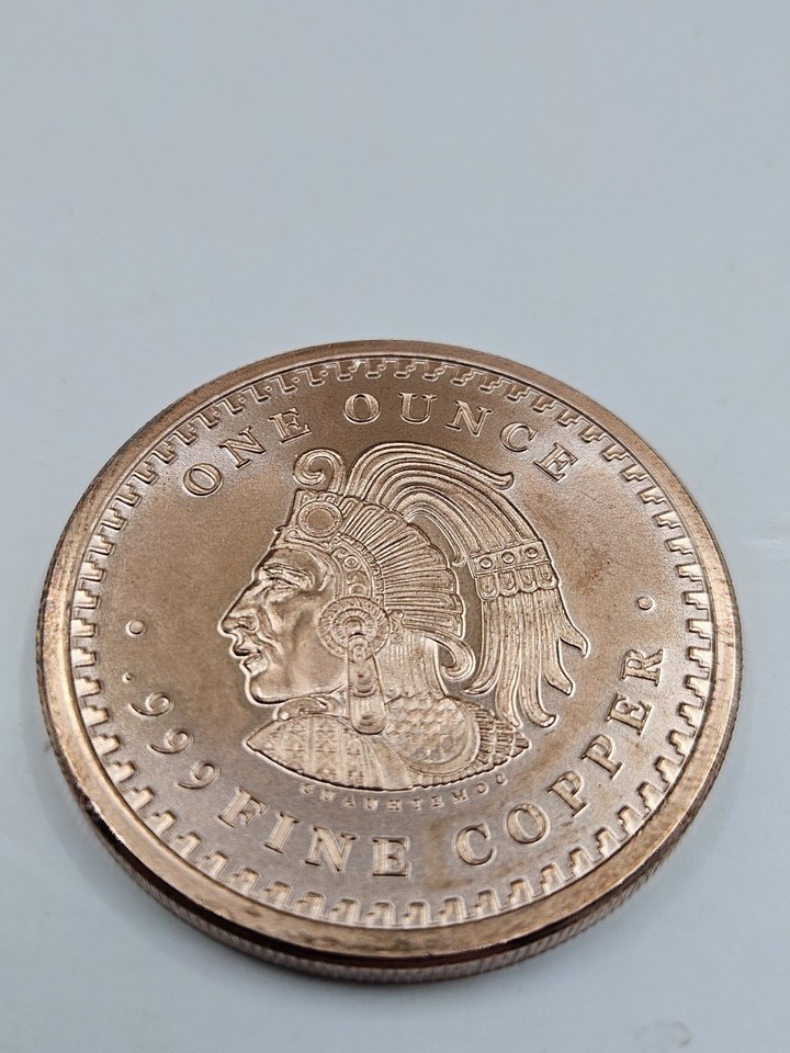 1 oz Aztec Calendar .999 Fine Copper Bullion Round Coin | eBay