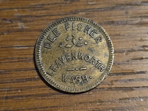 Vintage Dee Fisher Leavenworth, WA Washington 5 Five Cent 5C Trade ...