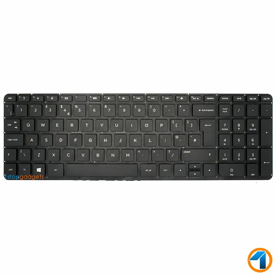 FOR HP COMPAQ PAVILION 15-P076TX REPLACEMENT FULL KEYBOARD UK LAYOUT ...