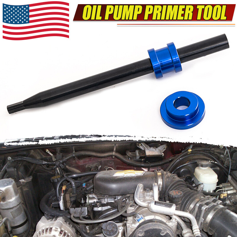US Oil Pump Primer Tool Black Fits Chevy V6 V8 SBC 350 BBC 454 Small ...
