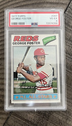 1977 Topps George Foster #347 Cincinnati Reds PSA 4 | eBay
