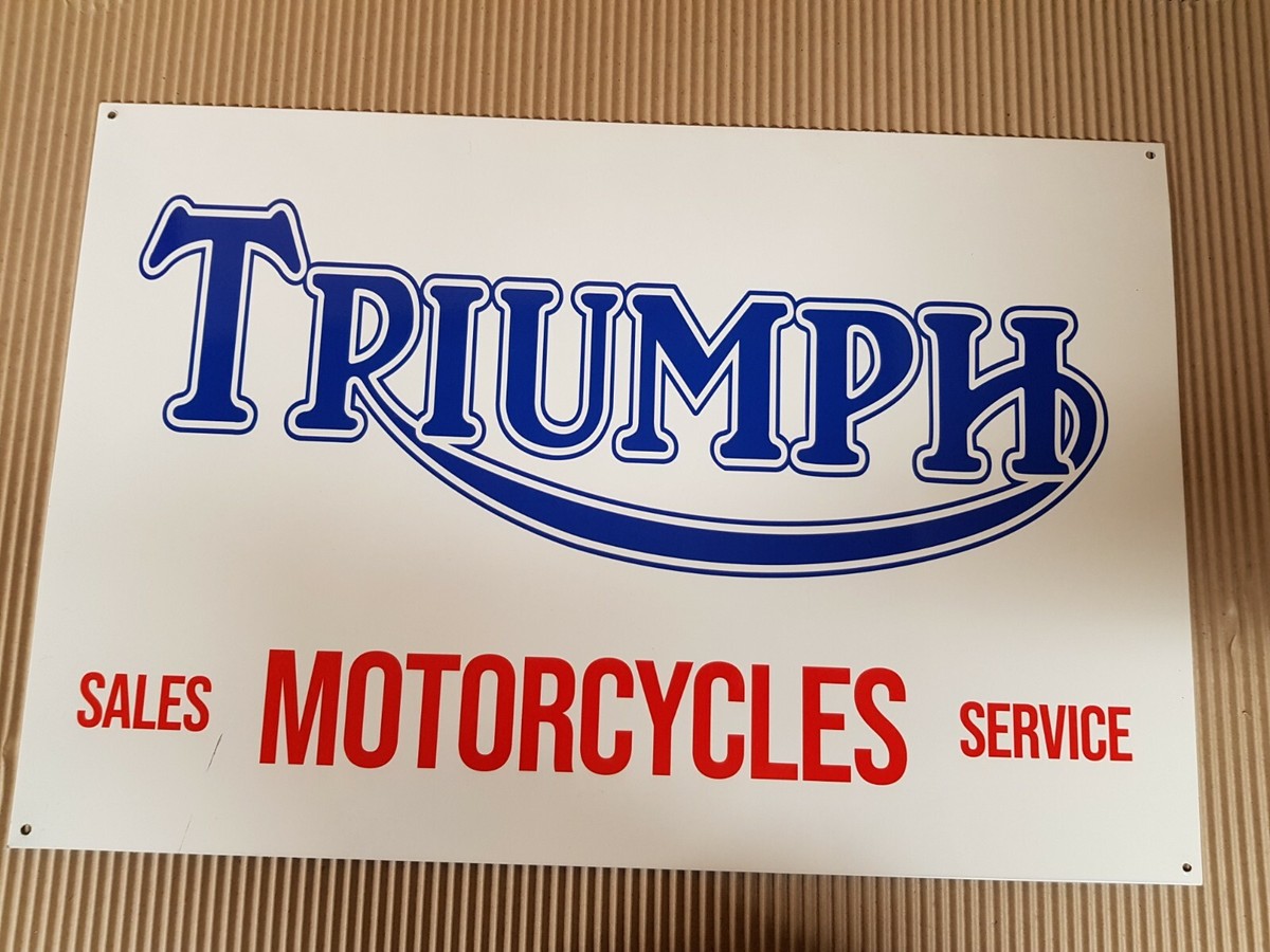 Triumph Vintage Logo Triumph Legendary Motorcycles Tin Sign | Triumph