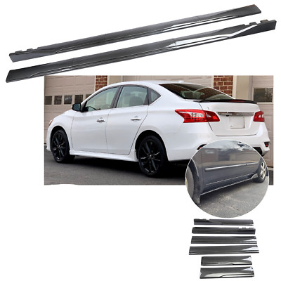 Carbon Fiber Side Skirt Rocker Panel Fit For Nissan Altima GTR ...