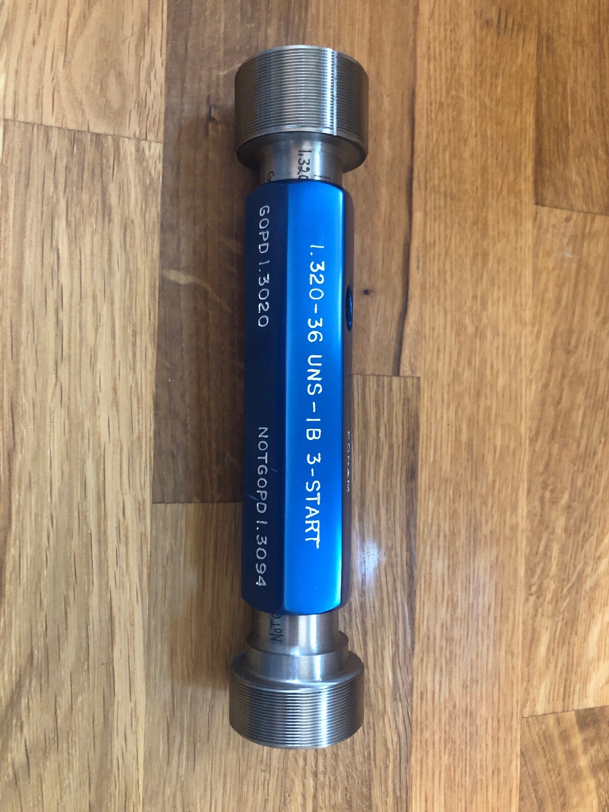 1.320-36 UNS-1B Thread Plug Gage Set GO/NO GO P.D’s 1.3020 & 1.3094 | eBay