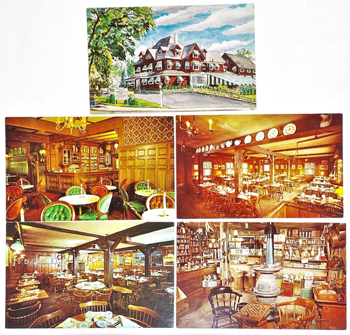 5 Postcard Lot 1960 Vtg Yankee Pedlar Inn Restaurant Holyoke MA ...