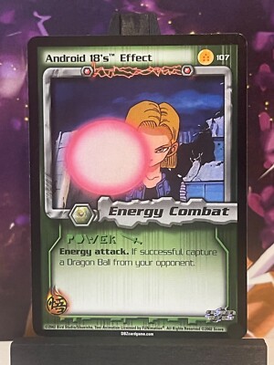 Dragon Ball Z CCG Android 18s Effect 107 Cell Games Saga Unlimited Rare ...