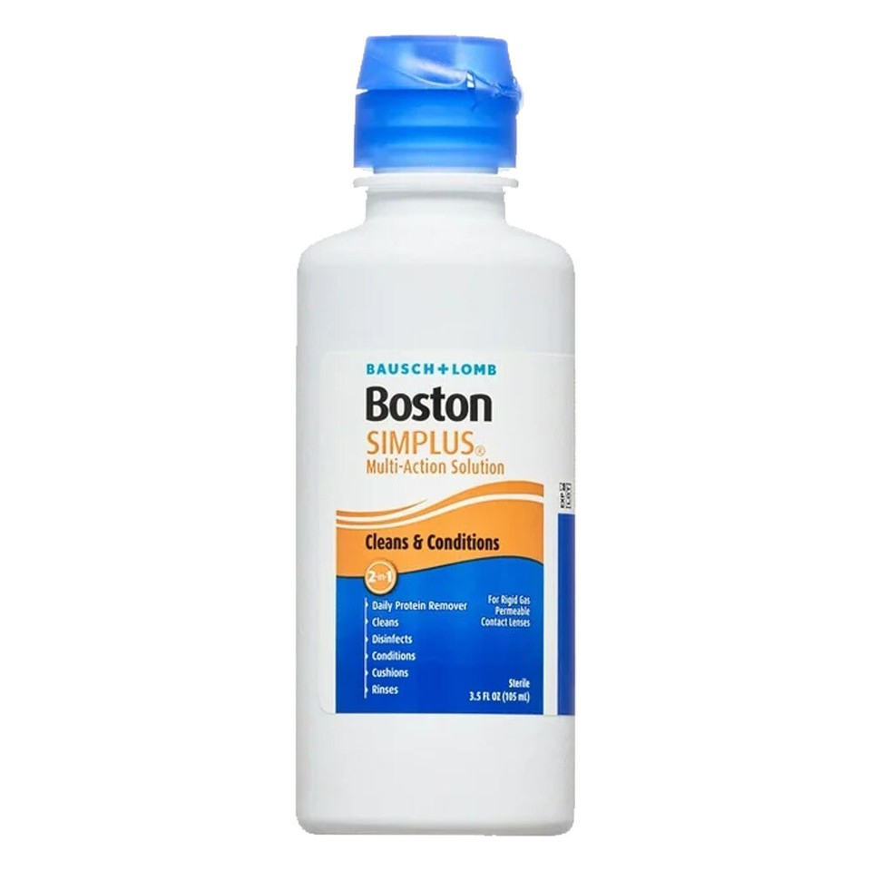 2 Boston SIMPLUS Multi-Action Contact Lens Solution, 3.5 fl. oz. | eBay