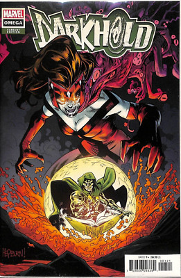 Darkhold Omega #1 Hepburn Variant Cover Scarlet Witch Dr Strange Doom ...