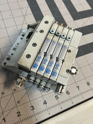 BANK OF 4 Festo 533342 Pneumatic Solenoid Valve +MPAL-VI VGQW32 | eBay