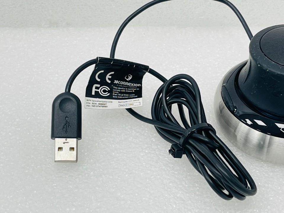 3Dconnexion SpaceNavigator 3DX-600027 Black 3D Ergonomic Mouse USB ...
