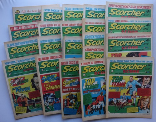 Scorcher and Score comic 1972 Jul-Dec x 25 Near Half Year (-2) Most FN ...
