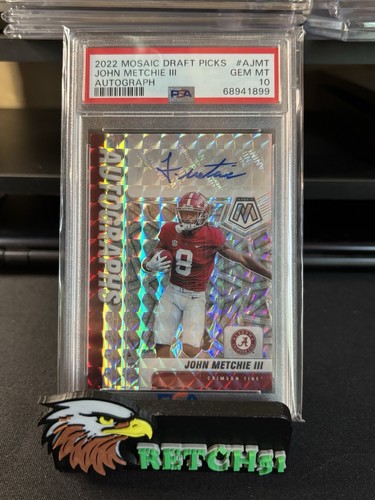 2022 Mosaic Draft Picks John Metchie III Autograph #AJMT | eBay