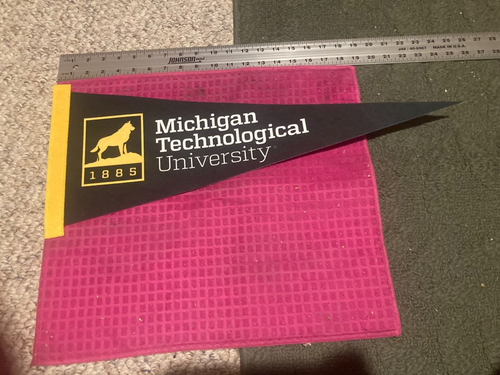 Michigan Tech Huskies NCAA Pennant TECHNOLOGICAL UNIVERSITY Houghton ...