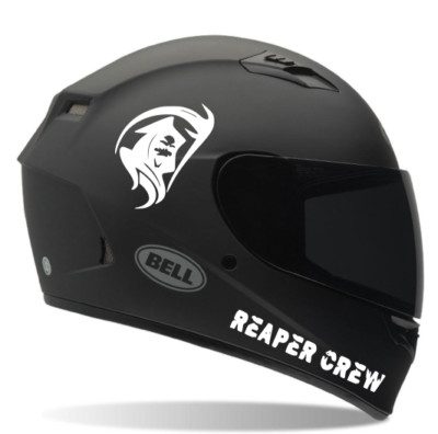 Reaper Motorcycle Helmet decals. Sticker Honda Suzuki Yamaha ATV | eBay