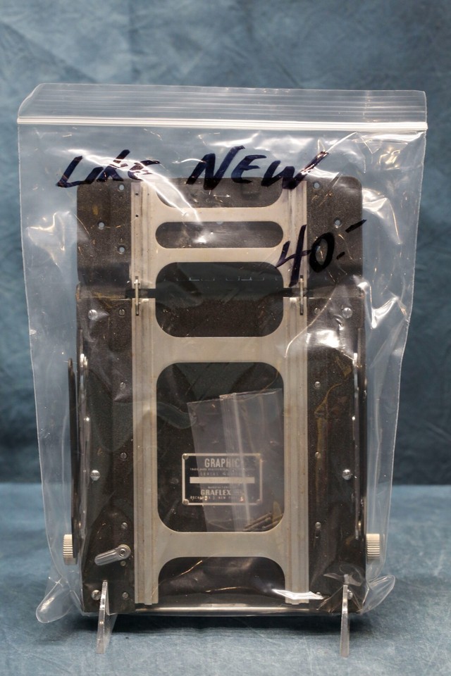 Graflex 4x5 Crown Speed Graphic Front Door Carriage Rails Rear Rail ...