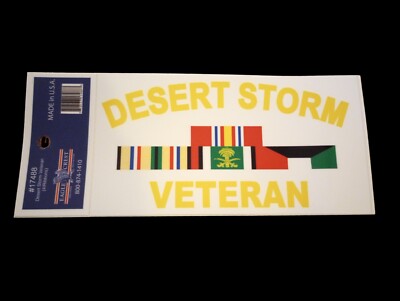 U.S MILITARY DESERT STORM VETERAN WINDOW DECAL BUMPER STICKER | eBay
