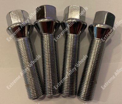 Alloy Wheel Bolts For MINI R56 R57 R58 R59 R60 42mm Thread M14x1.25 x 4 ...