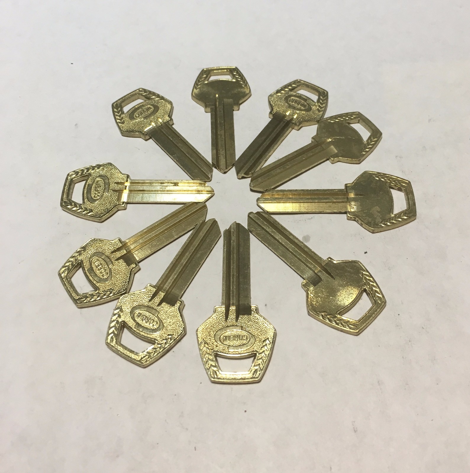 Lots of CO94 A1001BH Type 6 Pin Key Blanks for Corbin Z1-59B1-6 Keyway ...