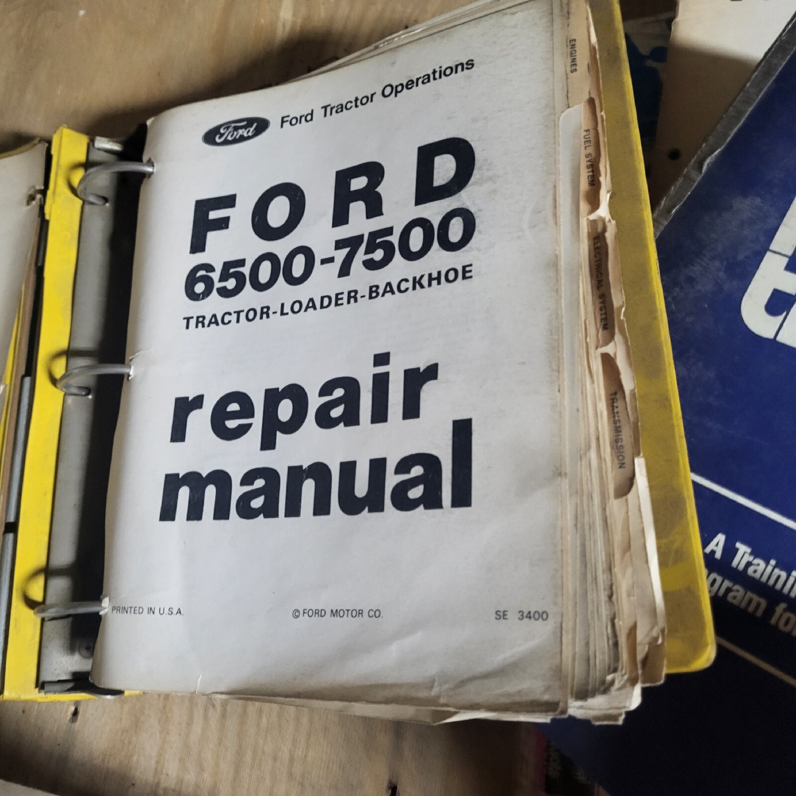 Ford 6500 7500 Tractor Loader Backhoe Service Shop Repair Manual ...