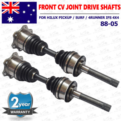 2 CV Joint Axle Drive Shafts For Toyota Hilux LN111R 4X4 4cyl 2.8L ...