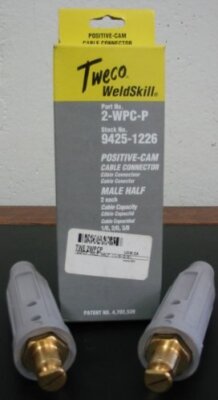 TWECO 2-WPC-P CABLE CONNECTORS (2 MALE HALVES) 1/0-3/0 | eBay