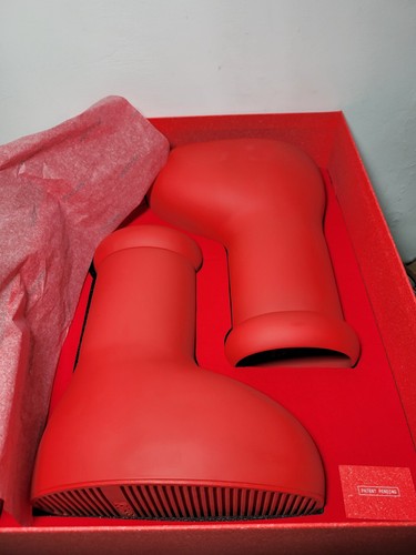 MSCHF Big Red Boots Adult Men Size 9 with box Hype Street Wear for sale ...