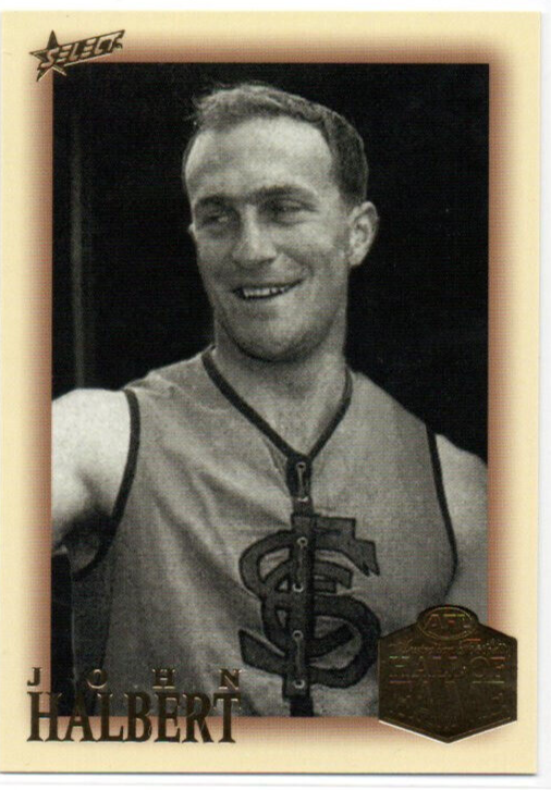 2018 AFL HALL OF FAME (SERIES 5) CARD - HF248 John HALBERT (STURT WAFL ...