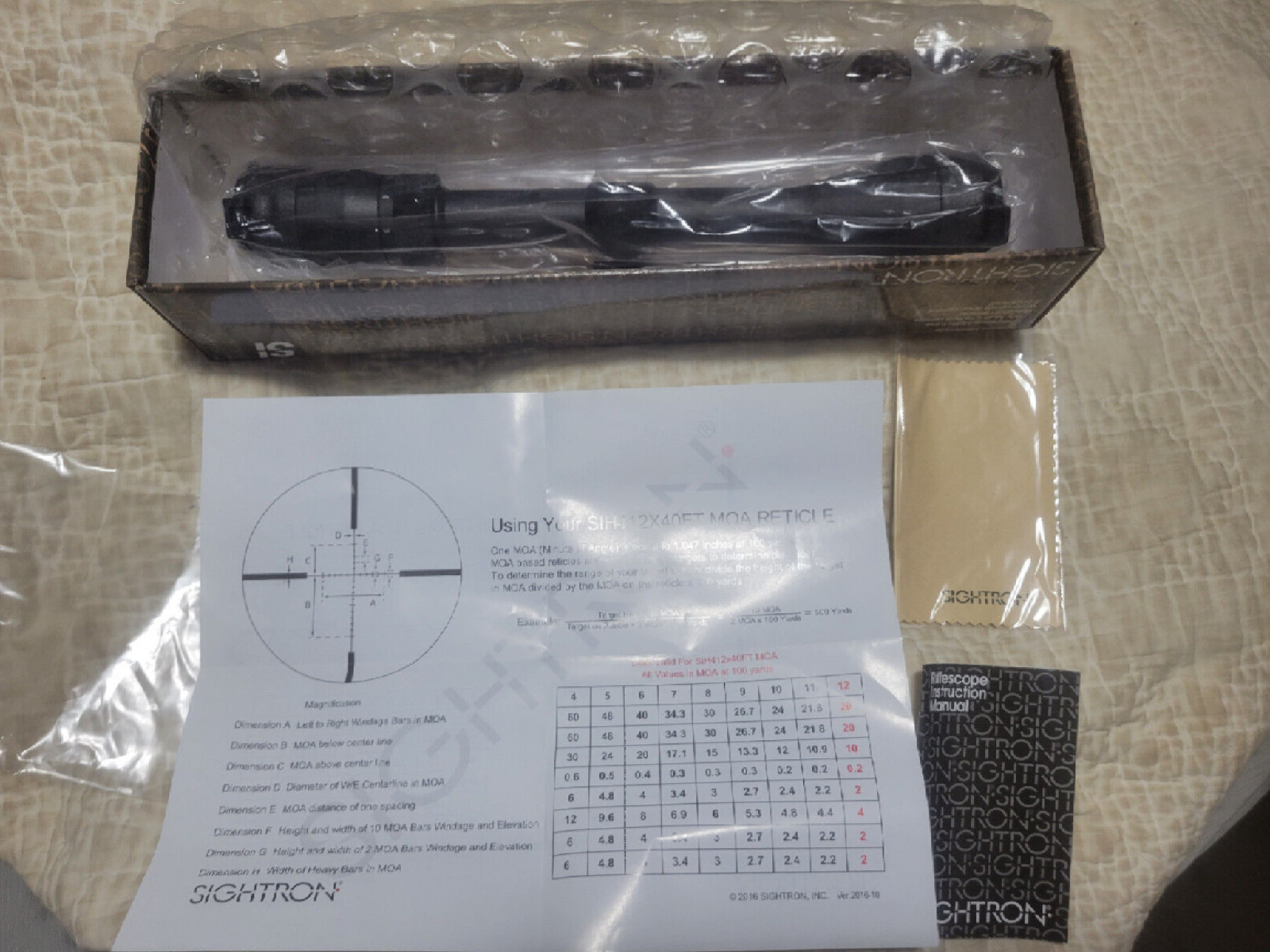 SIGHTRON # 31020 SIH SERIES 3x-9X-40mm RIFLE | Grelly USA