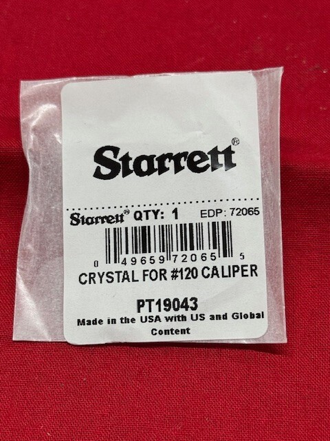 Starrett PT19043 Crystal ONLY for 120 Dial Caliper - but fits ...